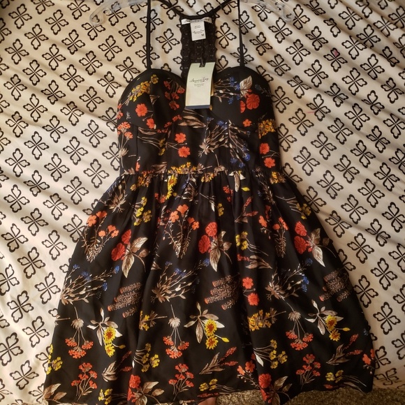 American Rag | Dresses | American Rag Womens Floral Crochet Dress Sz M ...